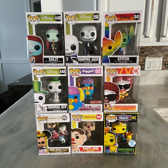 Funko | Toys | Large Lot Funko Pop Disney Mcdonalds Popples Operation ...